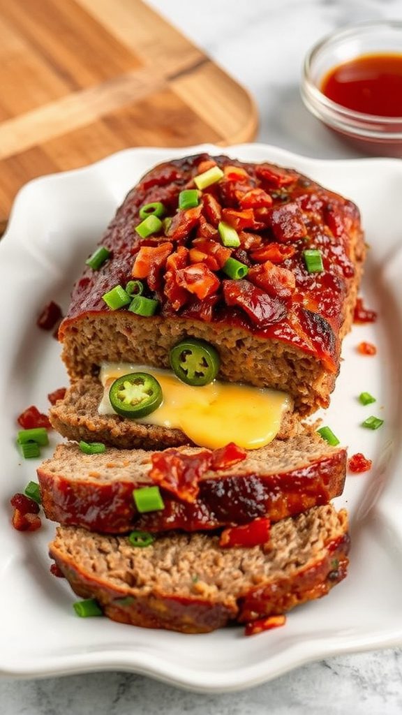 Jalapeño Popper Meatloaf – Cheesy & Spicy Core