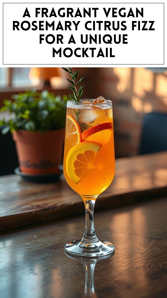 A Fragrant Vegan Rosemary Citrus Fizz for a Unique Mocktail