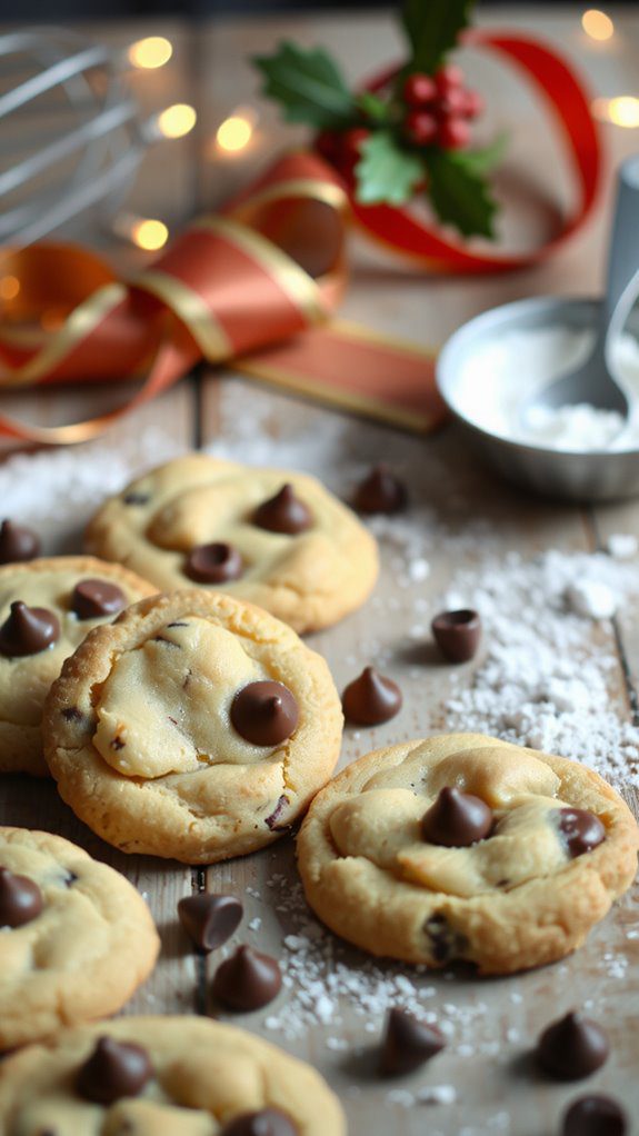 Chocolate Chip Drop Christmas Cookies