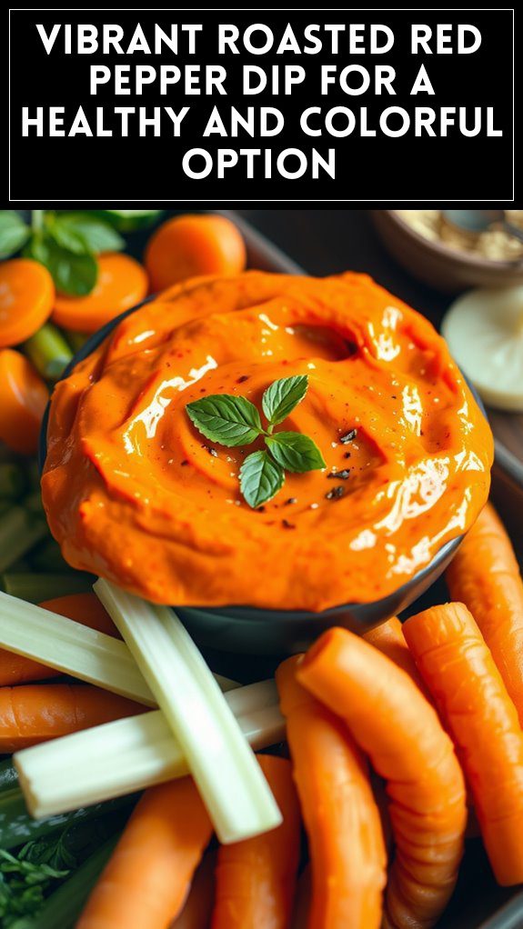 Vibrant Roasted Red Pepper Dip for a Healthy and Colorful Option