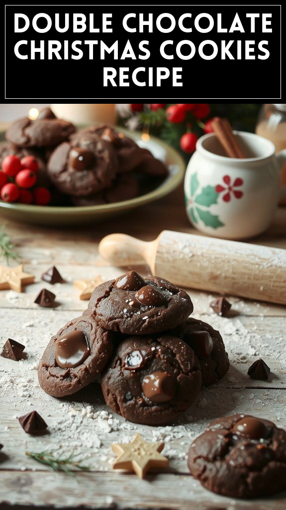 Double Chocolate Christmas Cookies Recipe