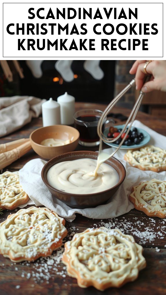 Scandinavian Christmas Cookies Krumkake Recipe